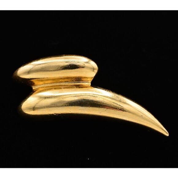 Unbranded | Jewelry | Vintage Abstract Pin Brooch Gold Tone Chunky ...